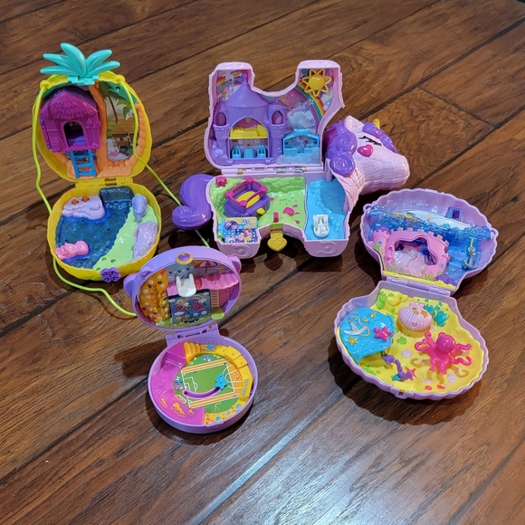 Mattel | Toys | Polly Pocket Case Bundle | Poshmark